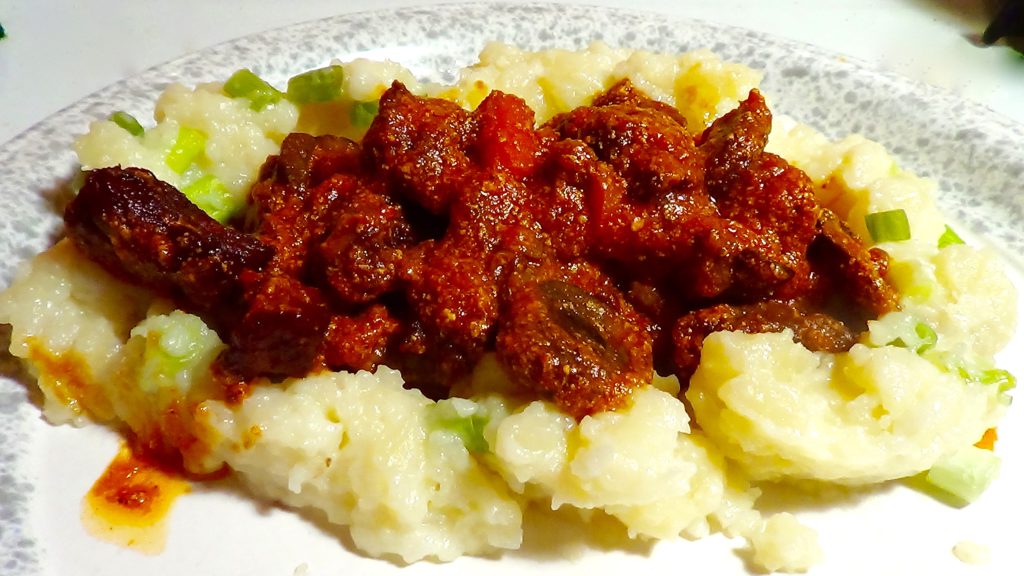 Batman Beef Stew and Scallion Mash - On Real Food