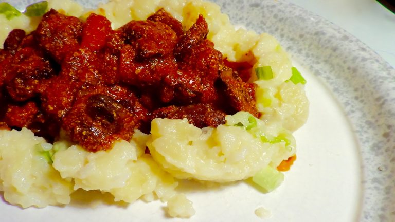 Batman Beef Stew and Scallion Mash - On Real Food